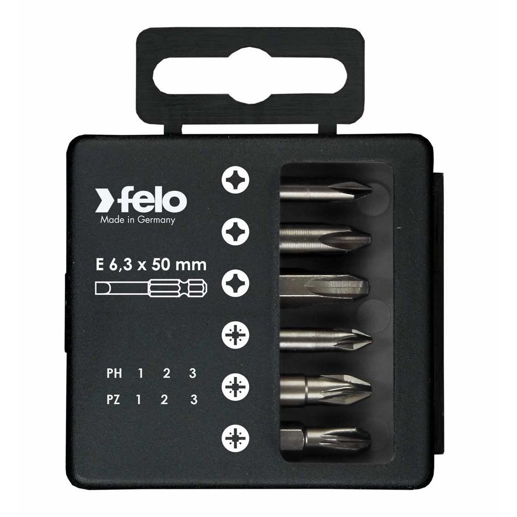Felo 03291516 Profi Bit Box 6 Bits x 50 mm, Pozidriv/Phillips – KCI Tools