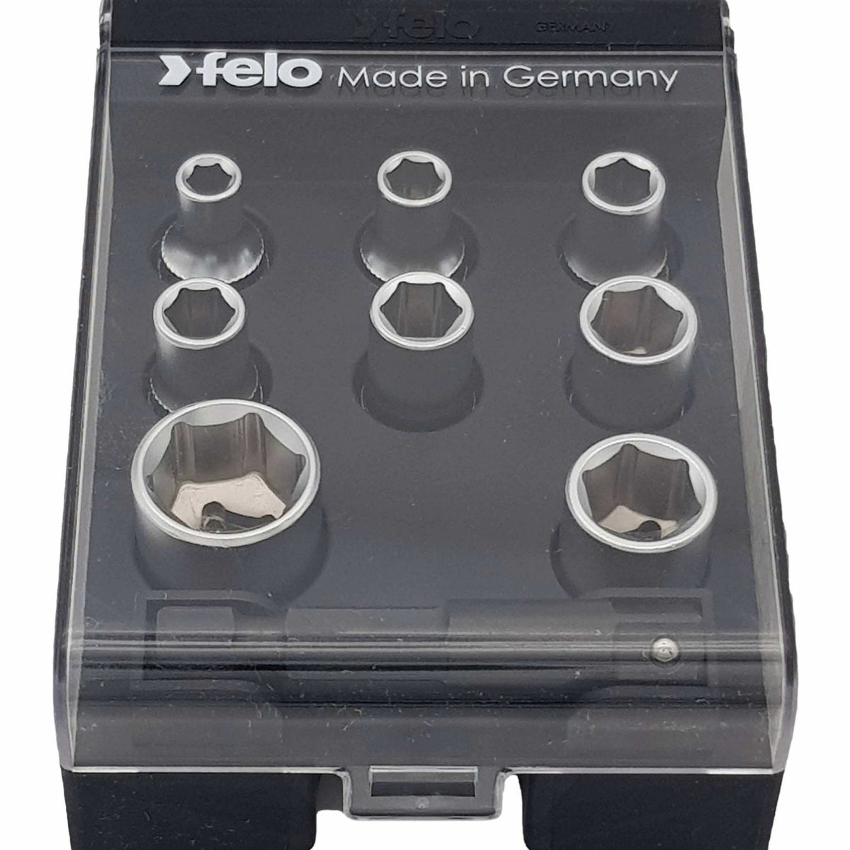 Felo 05798106 - 1/4" Drive Nut Box with 8 Metric Sockets & Adapter ...